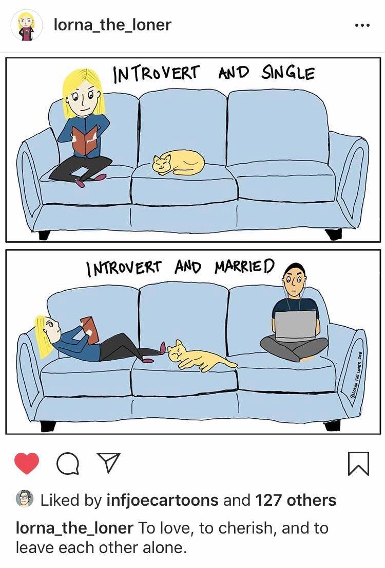 As an introvert, this describes my marriage perfectly. 😂 | Scrolller