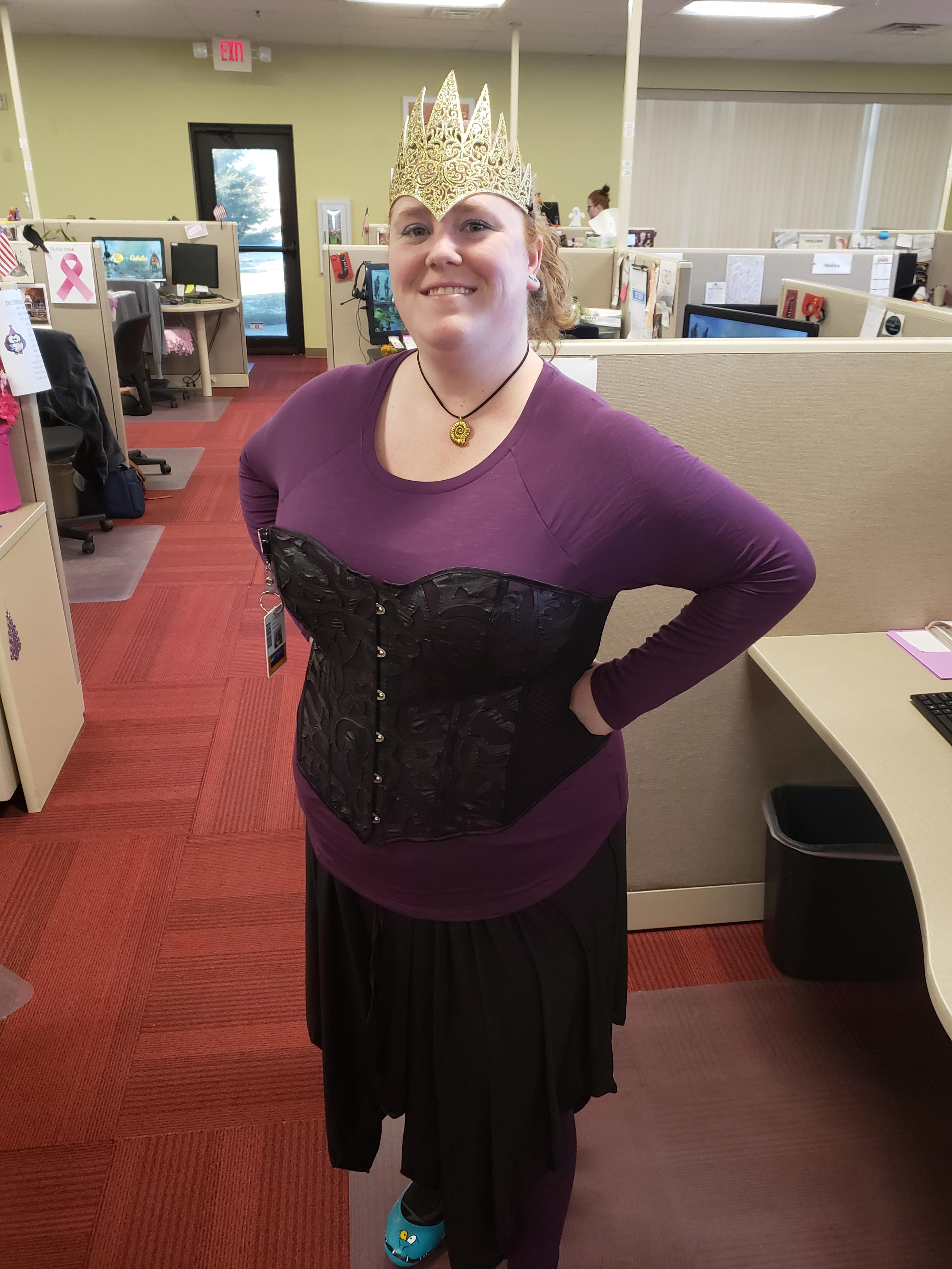 At work hut bounded as Ursula for halloween | Scrolller