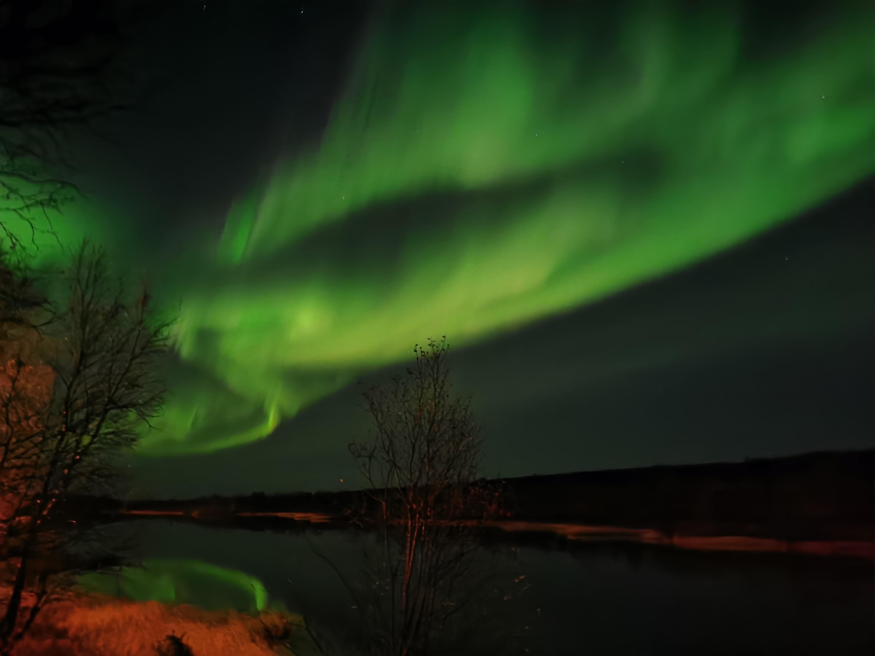 Aurora Borealis in Lapland last night. | Scrolller
