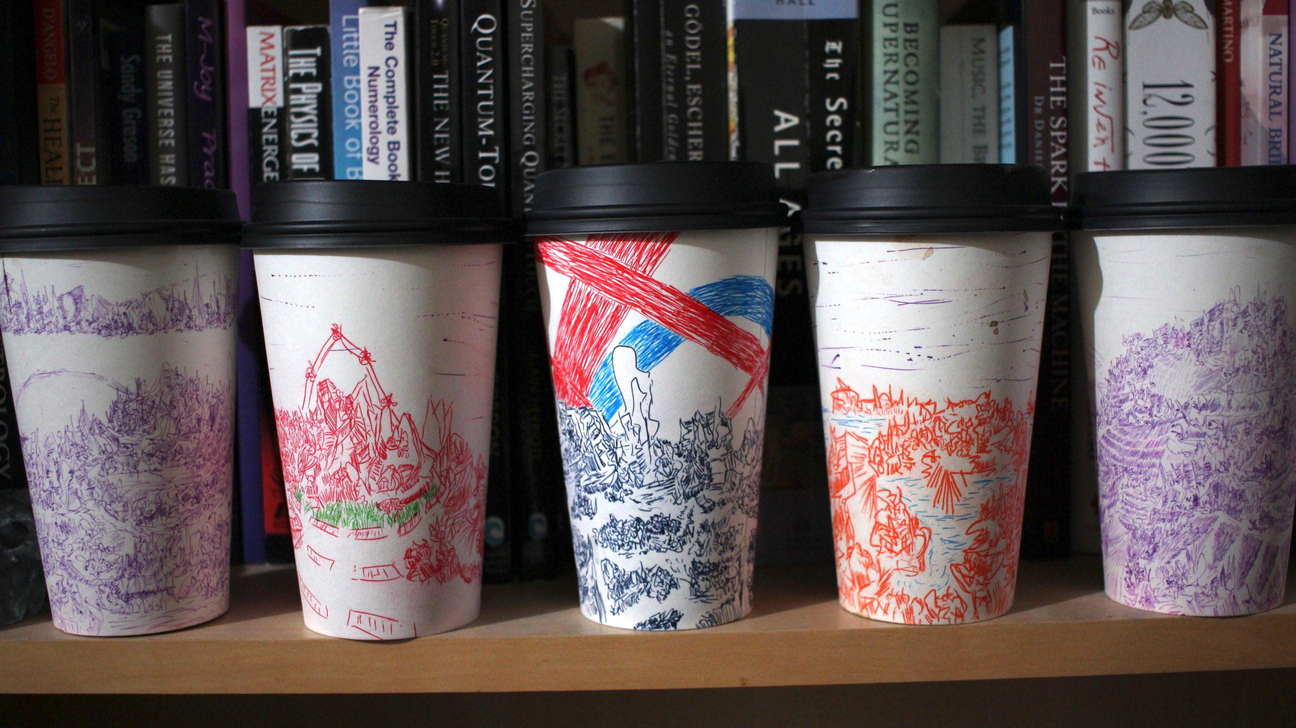 Automatic Drawing on Cups | Scrolller