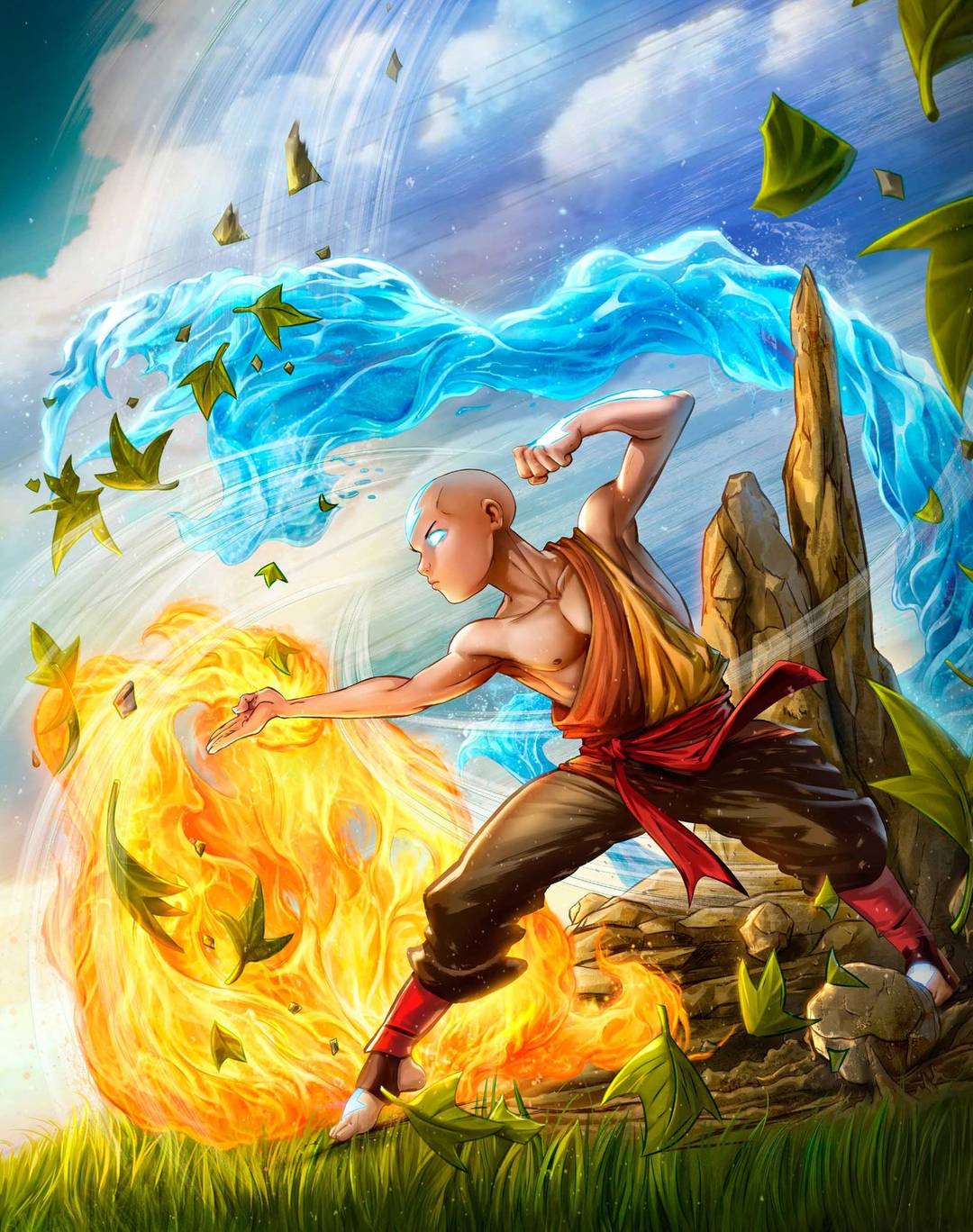 Avatar Aang, Digital, by Dominic Glover | Scrolller