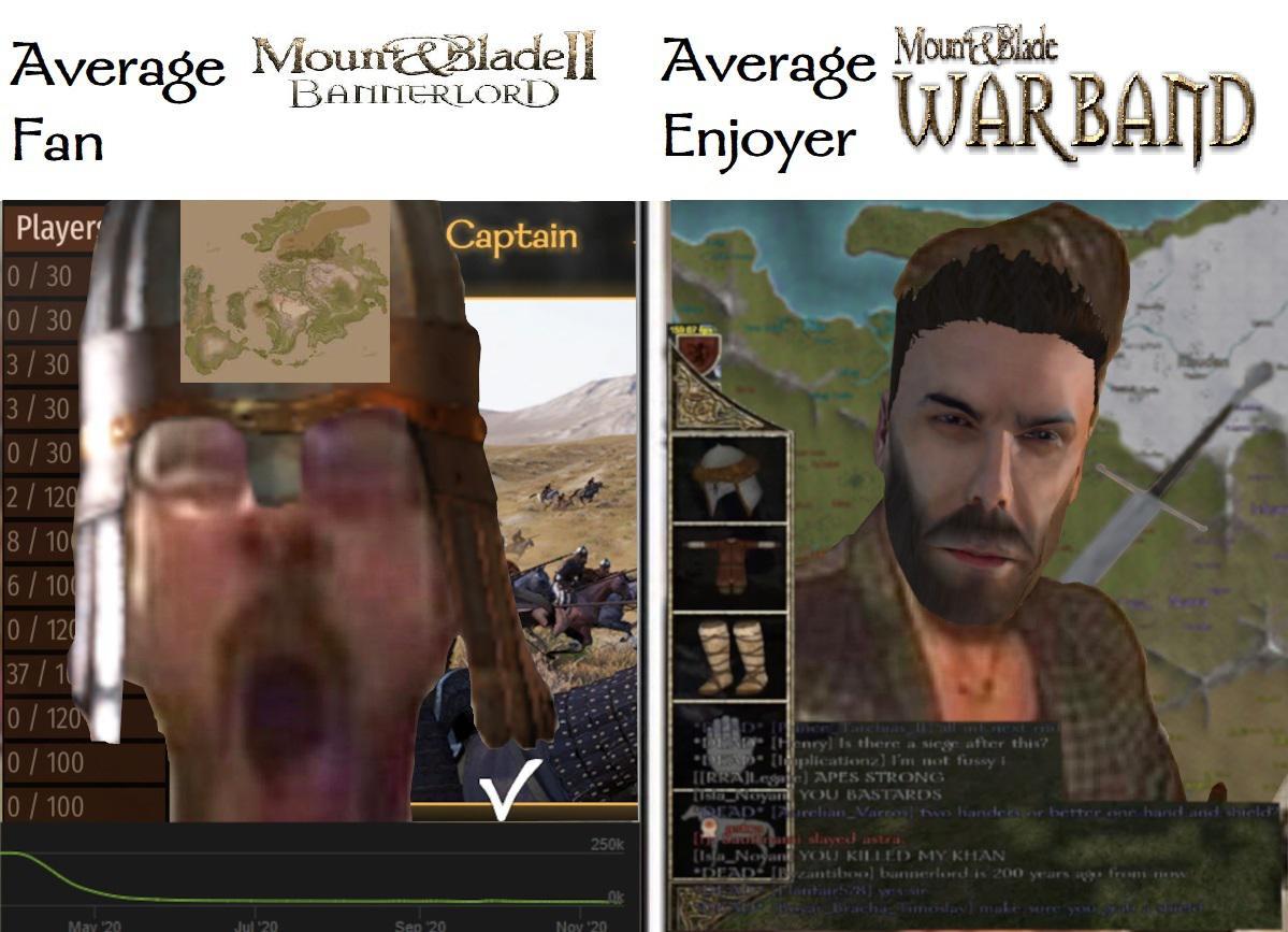 Average Bannerlord Fan vs Average Warband Enjoyer | Scrolller