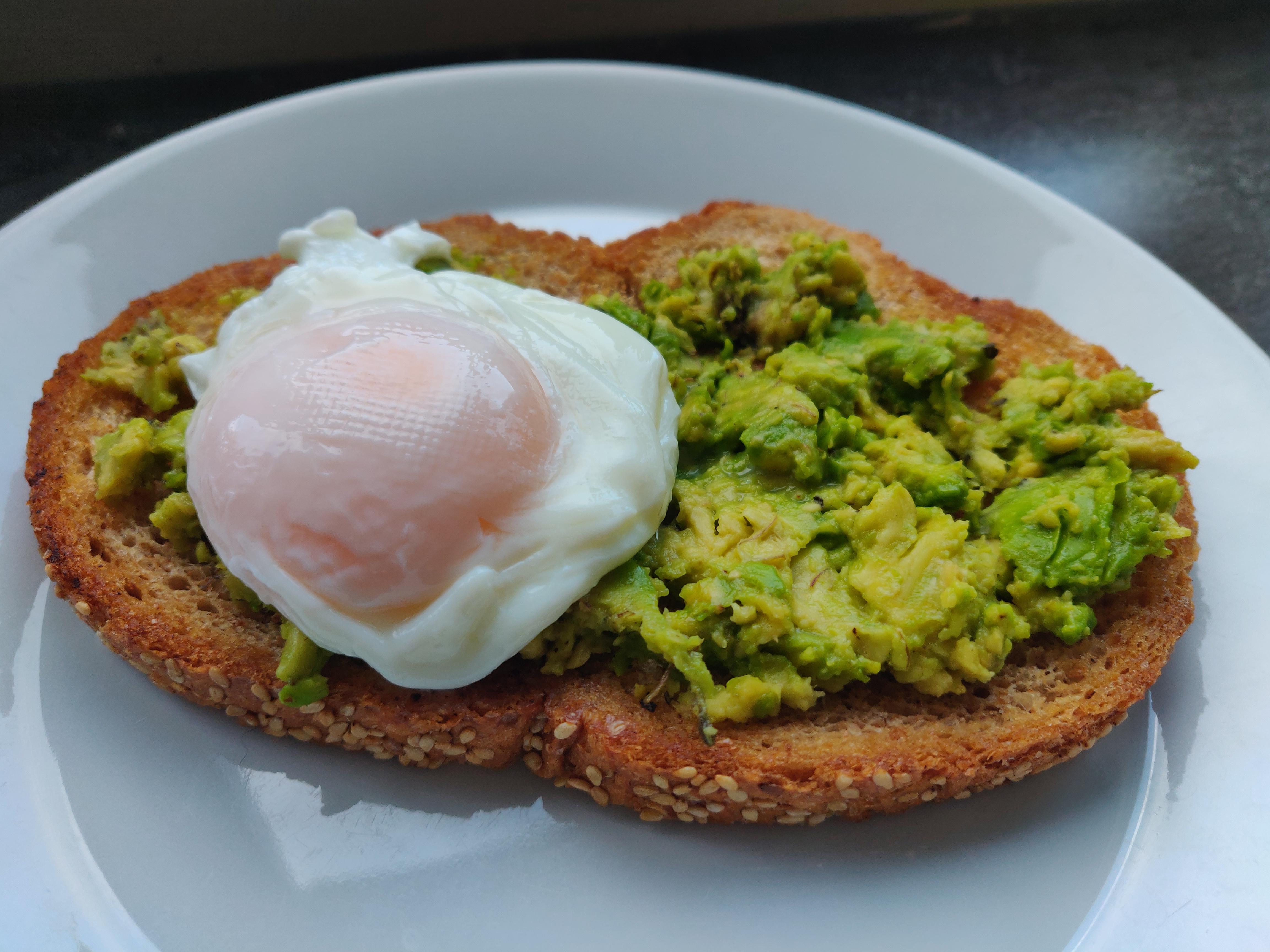 Avocado toast with poached egg | Scrolller