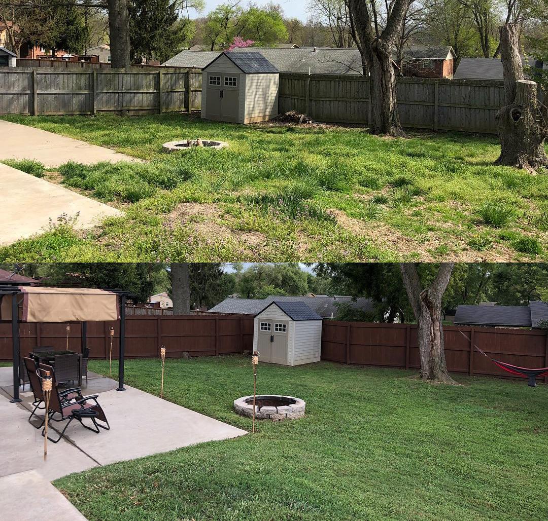 Backyard/Fence Before & After Moving in | Scrolller