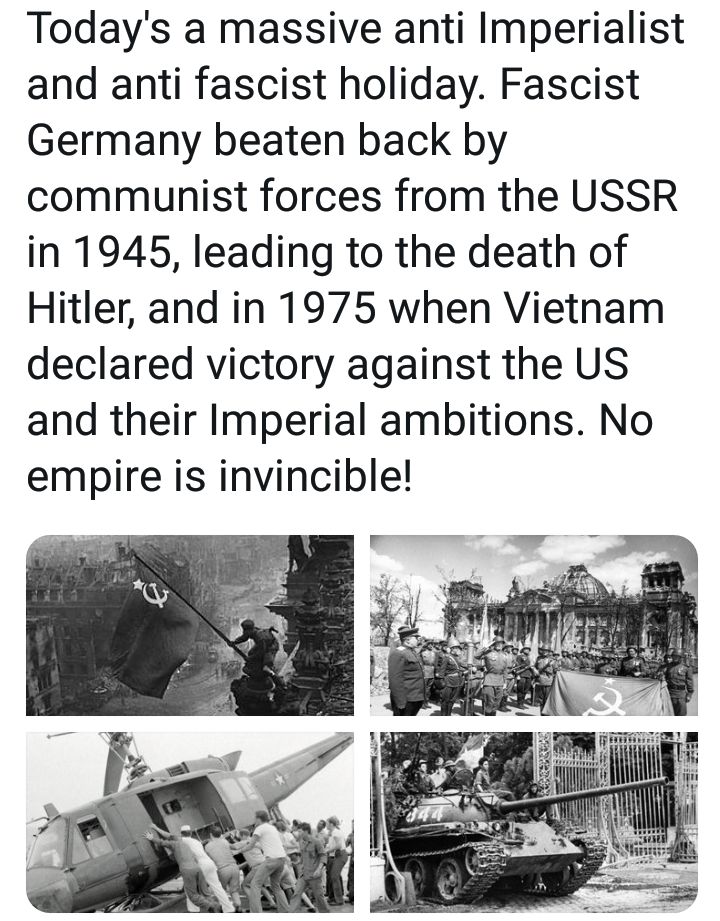 Bad days in history for Fascists and Imperialists. | Scrolller