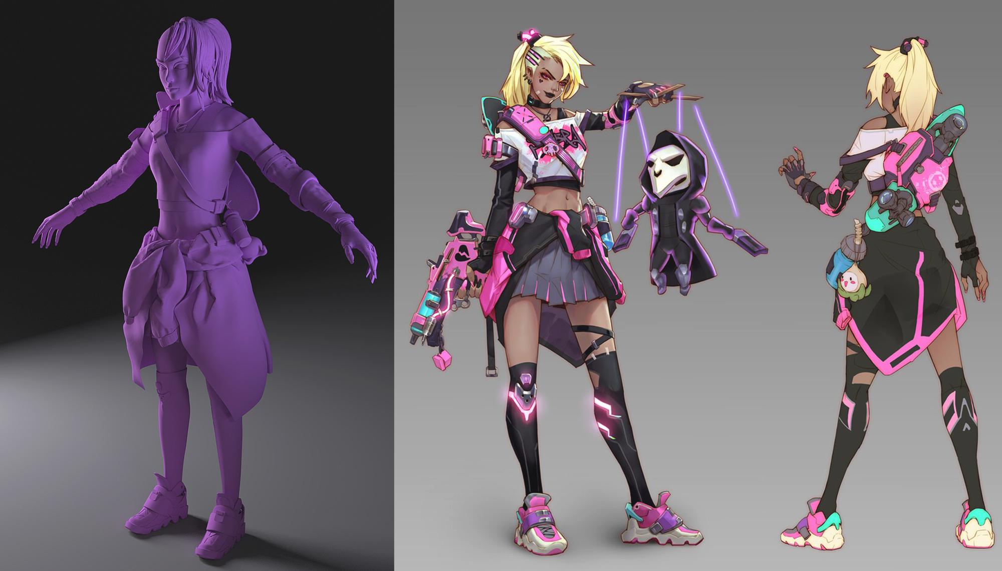 Bad Gal Sombra skin - work in progress | Scrolller