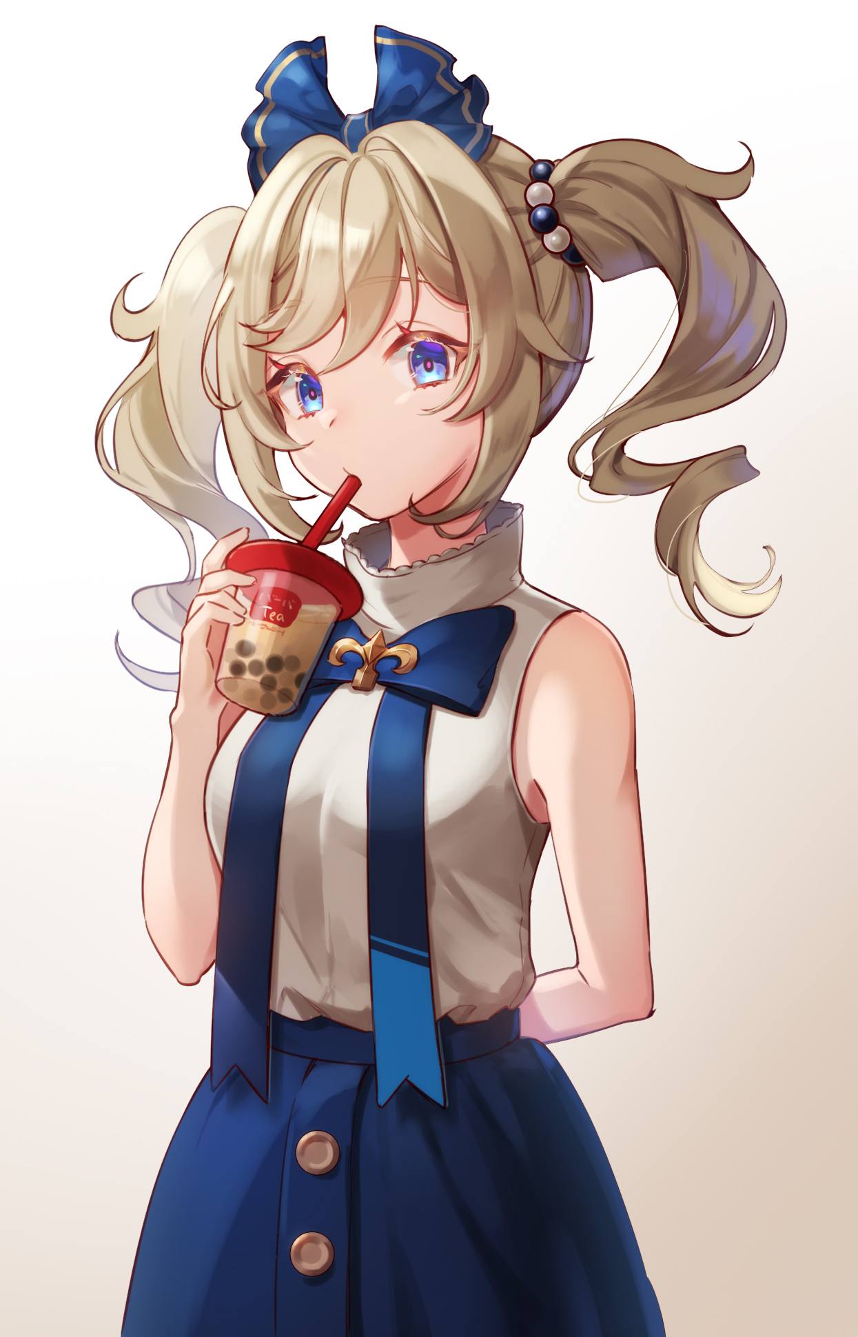 Barbara sipping bubble tea | Scrolller