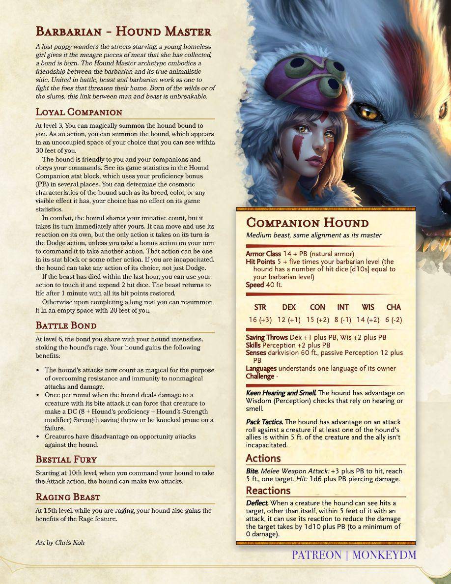 Barbarian - The Hound Master, Unleash the Beast | Scrolller