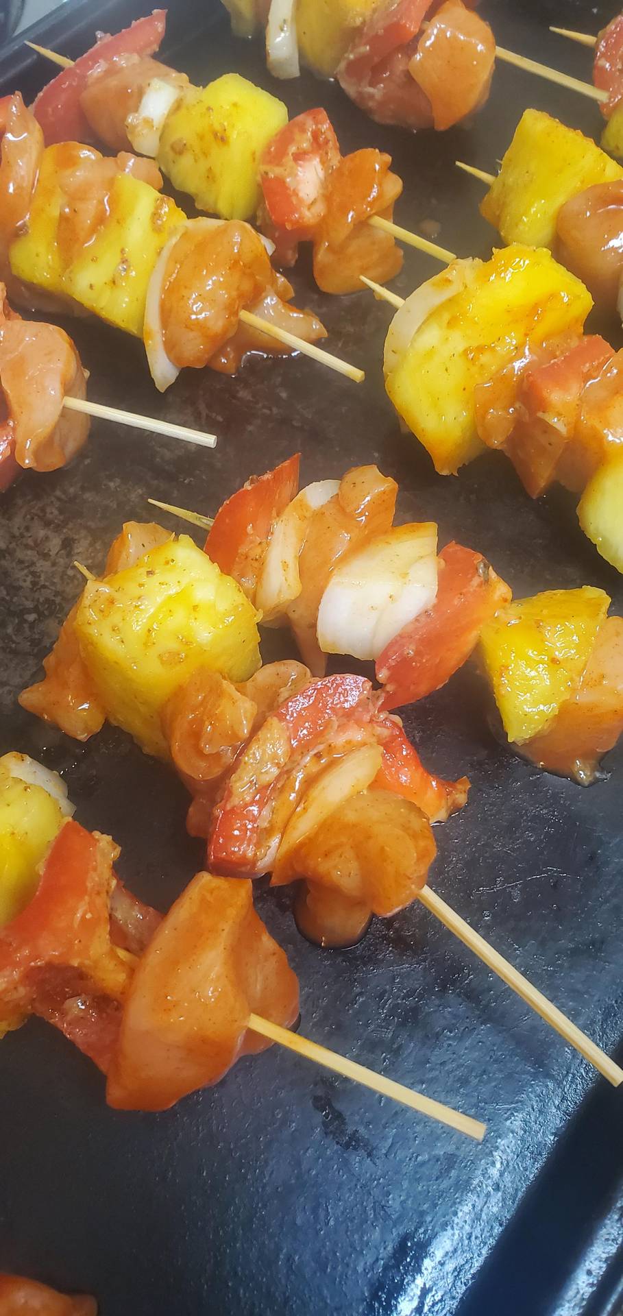 Bbq chicken pineapple skewers | Scrolller
