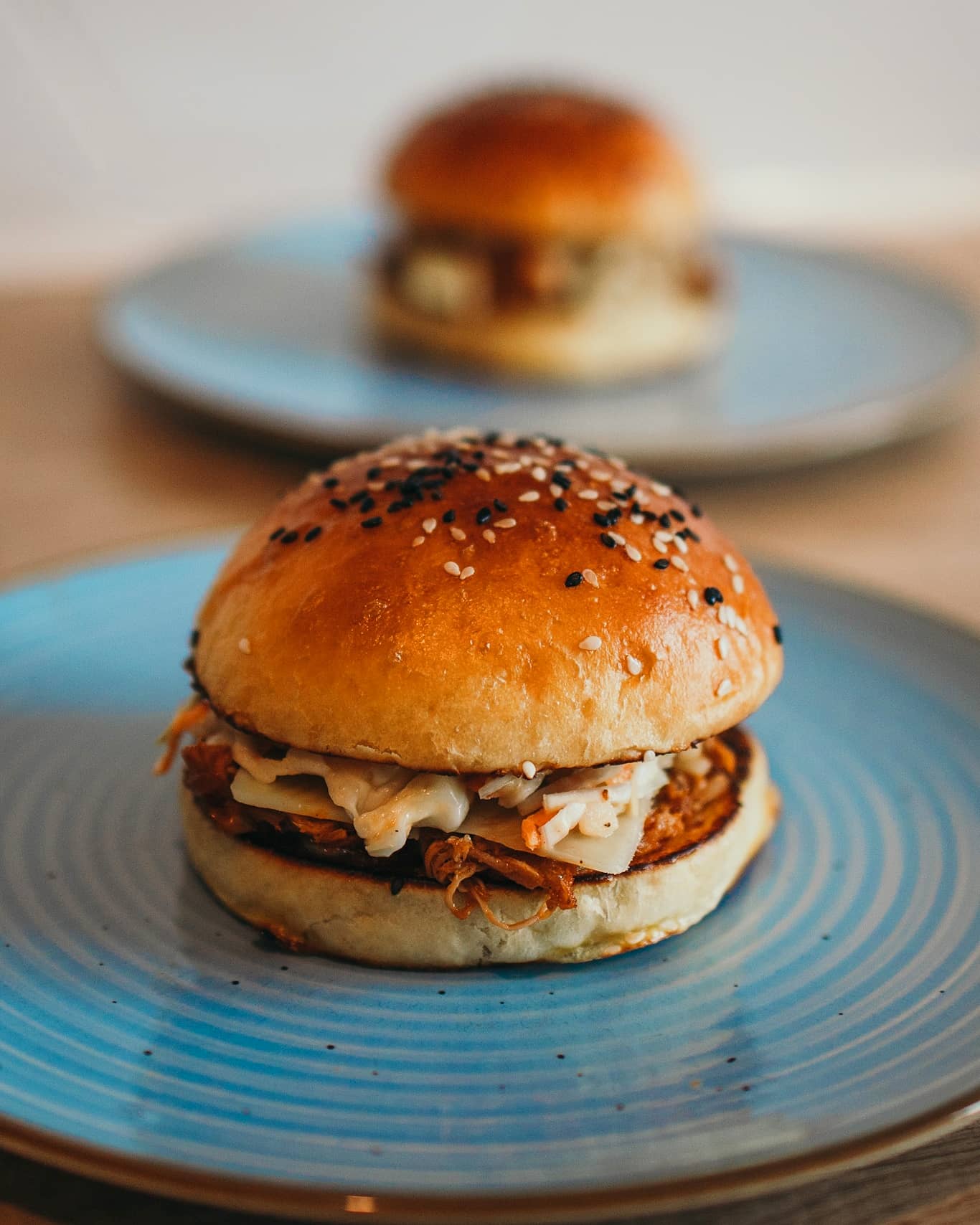 BBQ Pulled Pork Burgers with homemade spicy coleslaw. | Scrolller