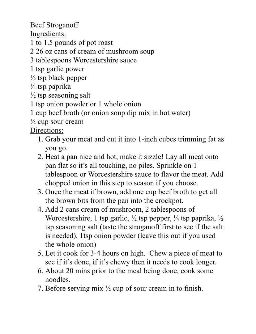 Beef stroganoff | Scrolller