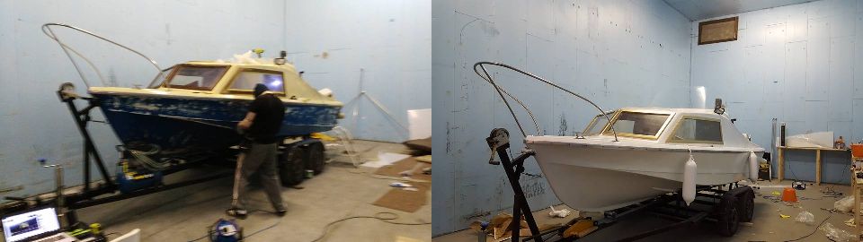 Before and after boat restoration | Scrolller