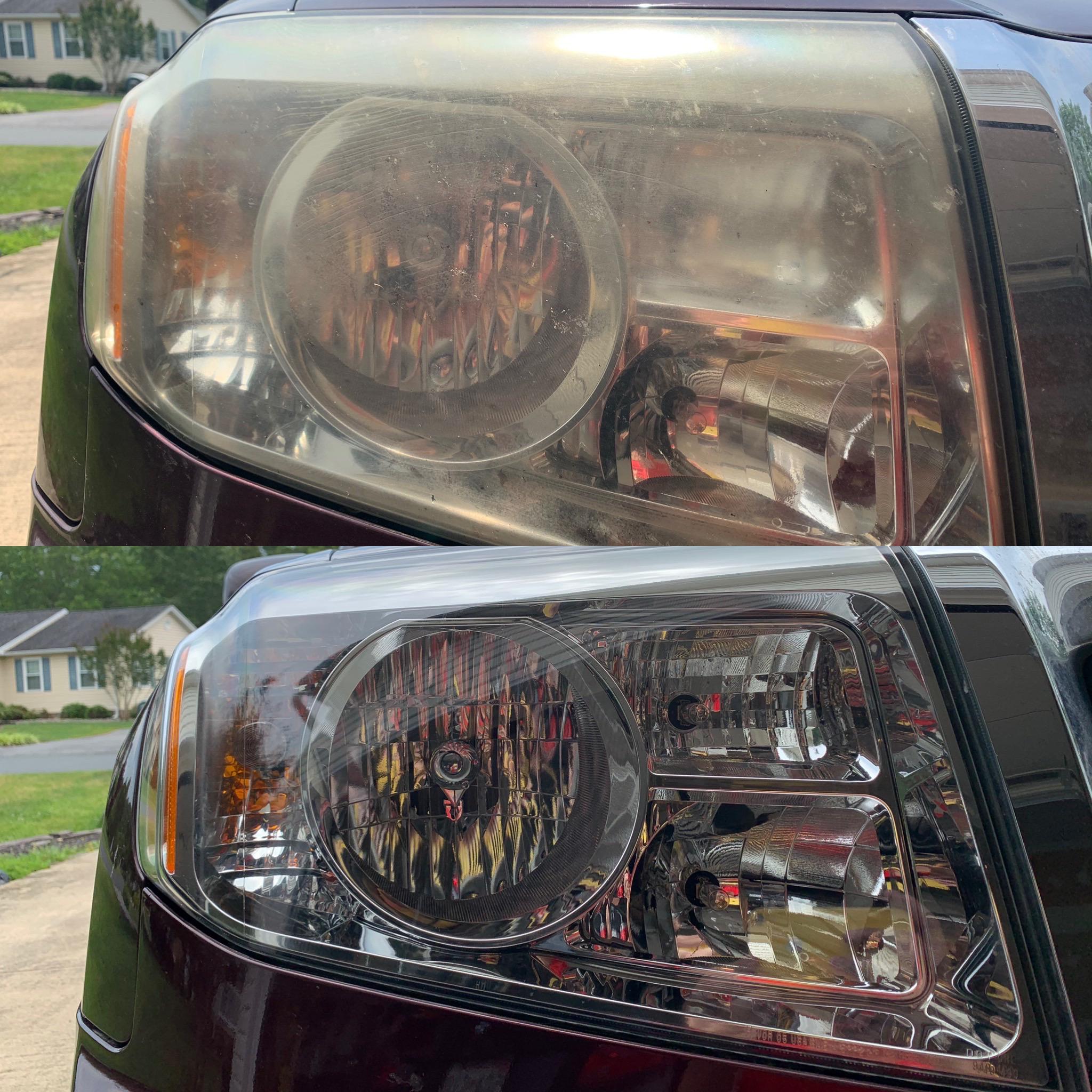 Before and after Headlights Restoration | Scrolller