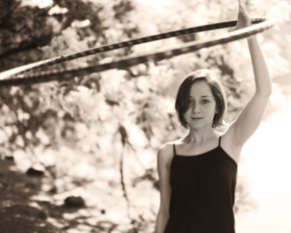 Before the fame -- Remy poses with a hula hoop. This picture is exactly 6 years old today ...