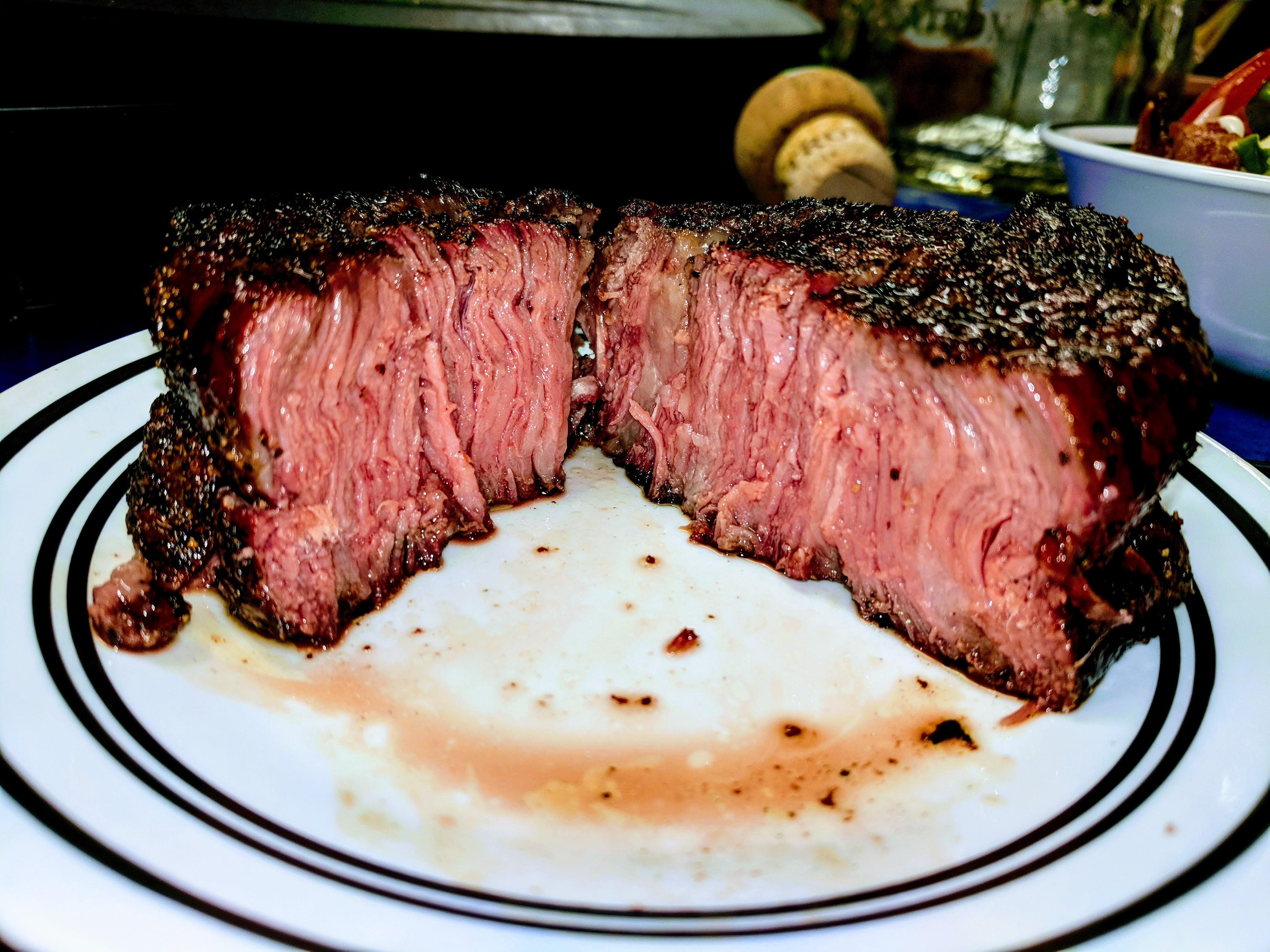 Beginner smoked rib eye cap steak. | Scrolller
