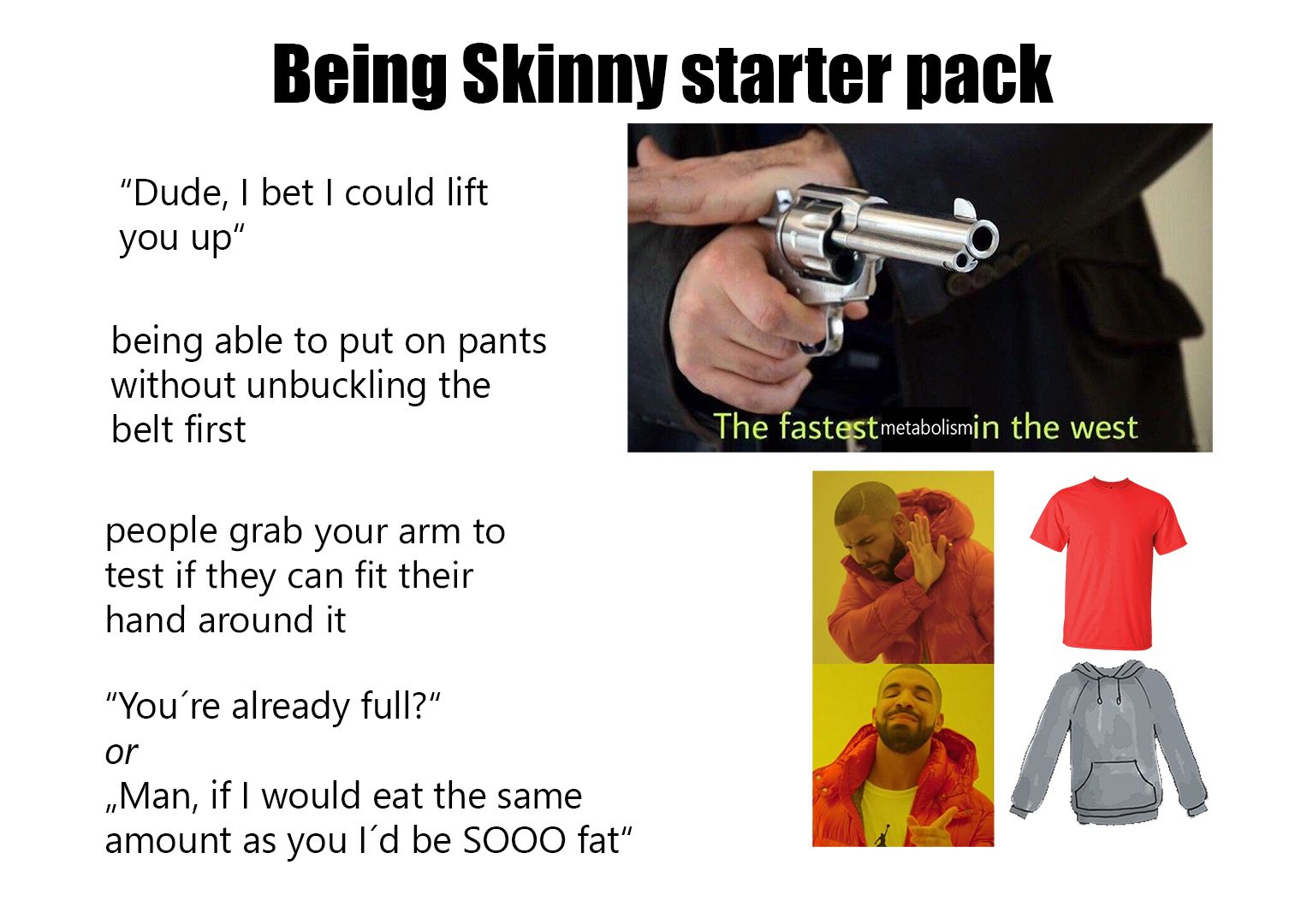 Being Skinny starter pack | Scrolller