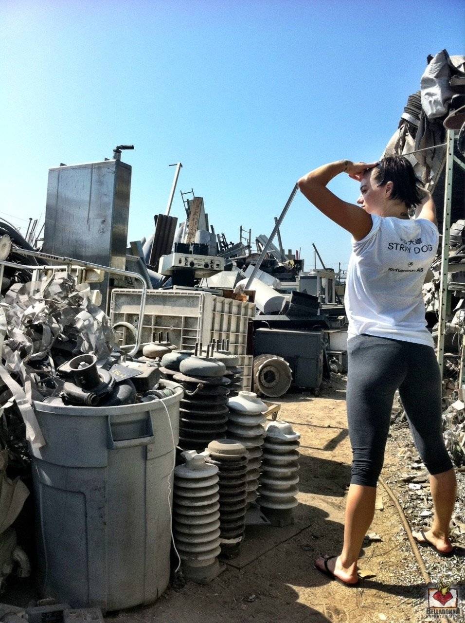 Belladonna at the junk yard. | Scrolller