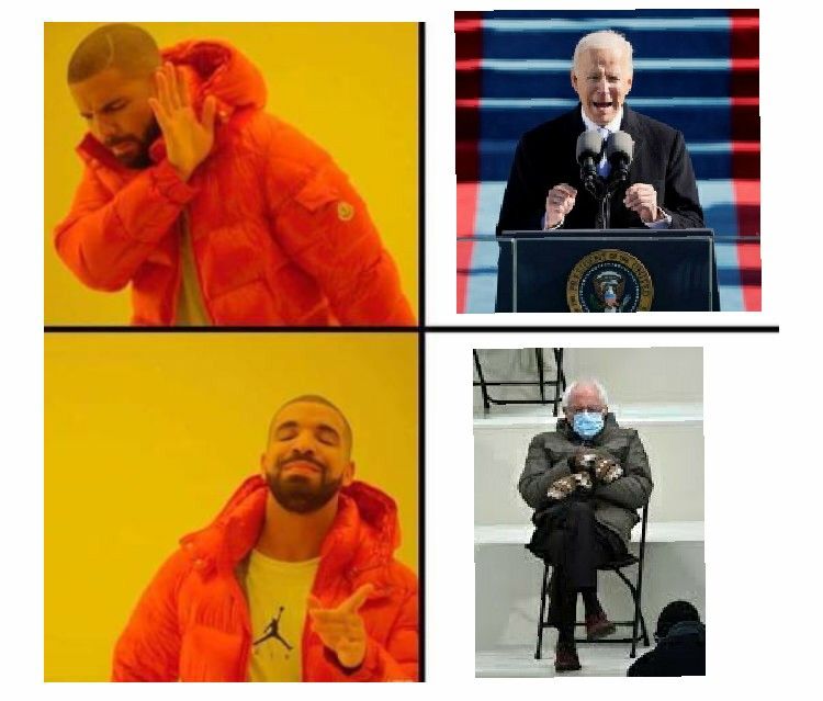 Bernie with mittens is optimum | Scrolller