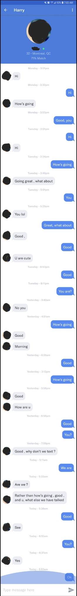 Best conversation I've ever had on OKC | Scrolller