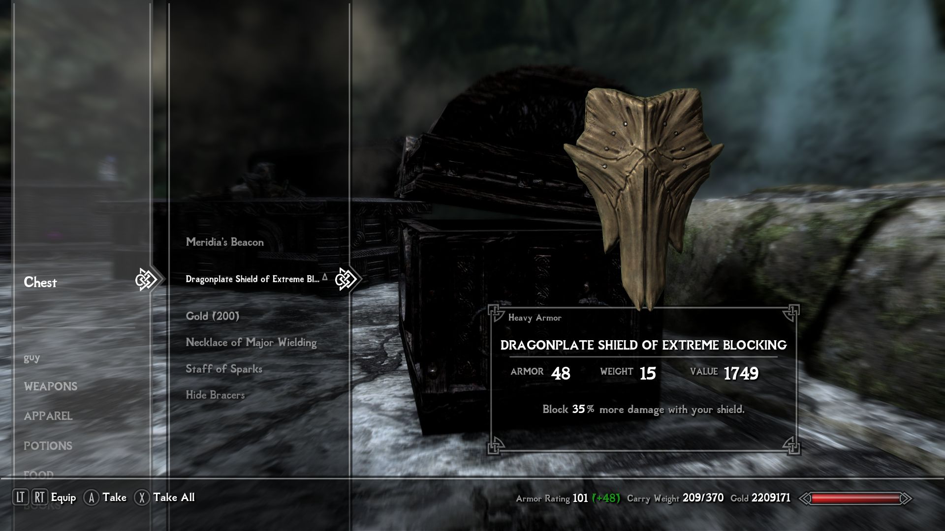 Best ever random chest loot in Bleak Falls Barrow. | Scrolller
