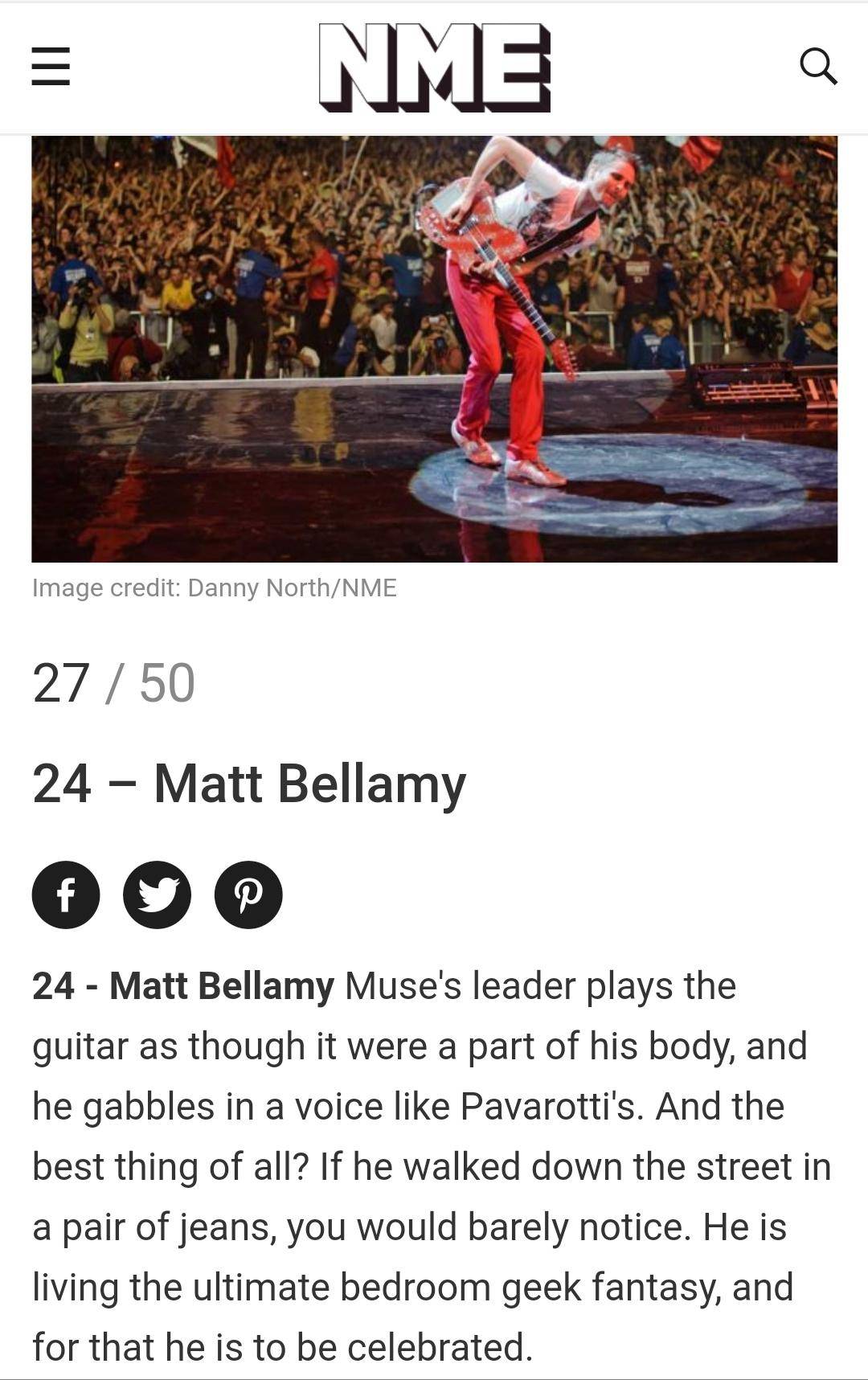 Best Matt Bellamy definition ever | Scrolller
