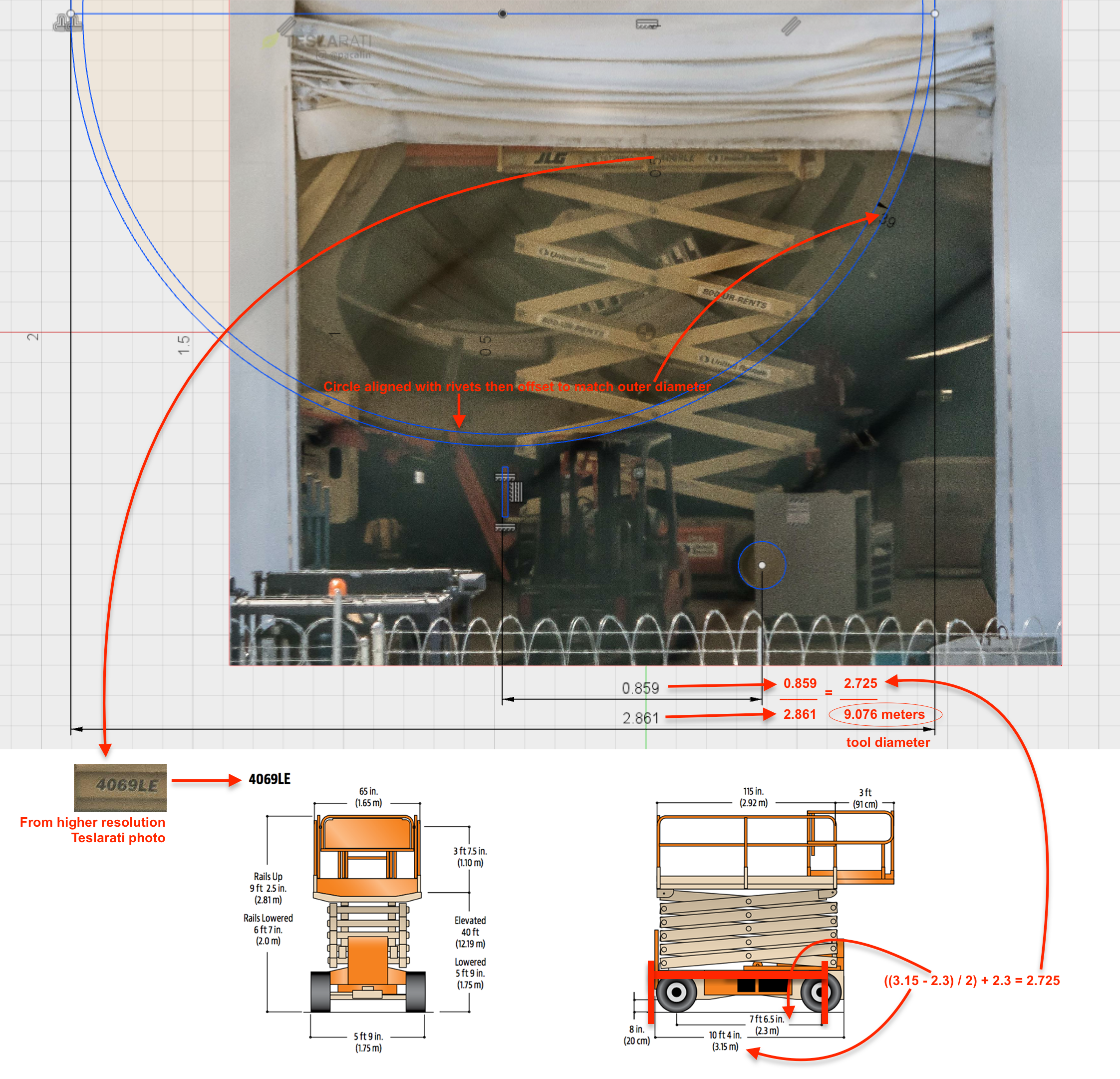 BFR Tool Diameter Analysis, looks to be 9 meters | Scrolller