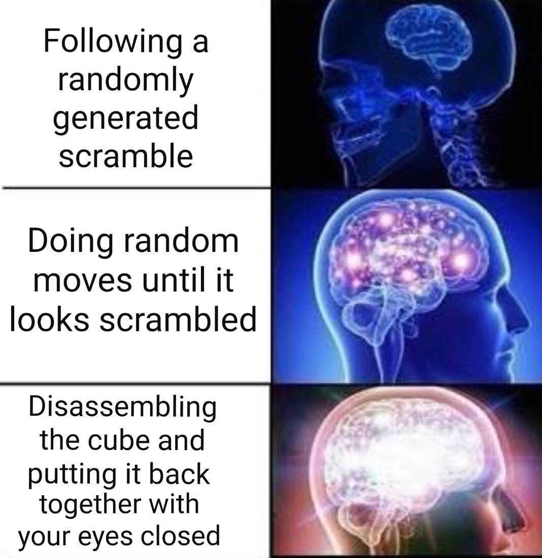 Big brain scrambling methods | Scrolller