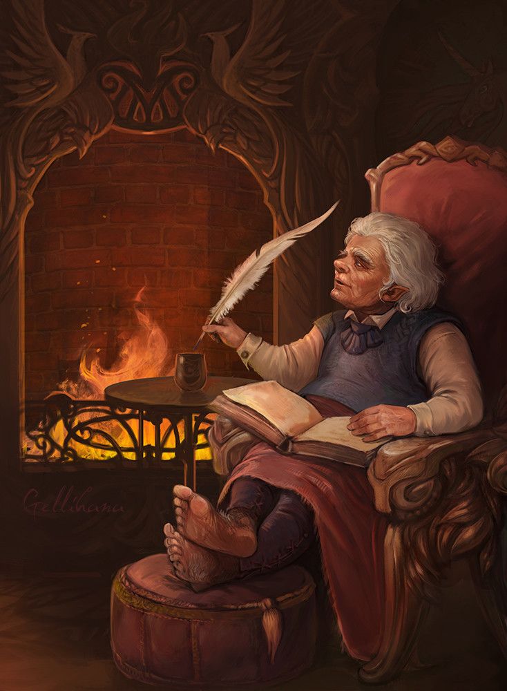 Bilbo in Rivendell by Julia Alex | Scrolller
