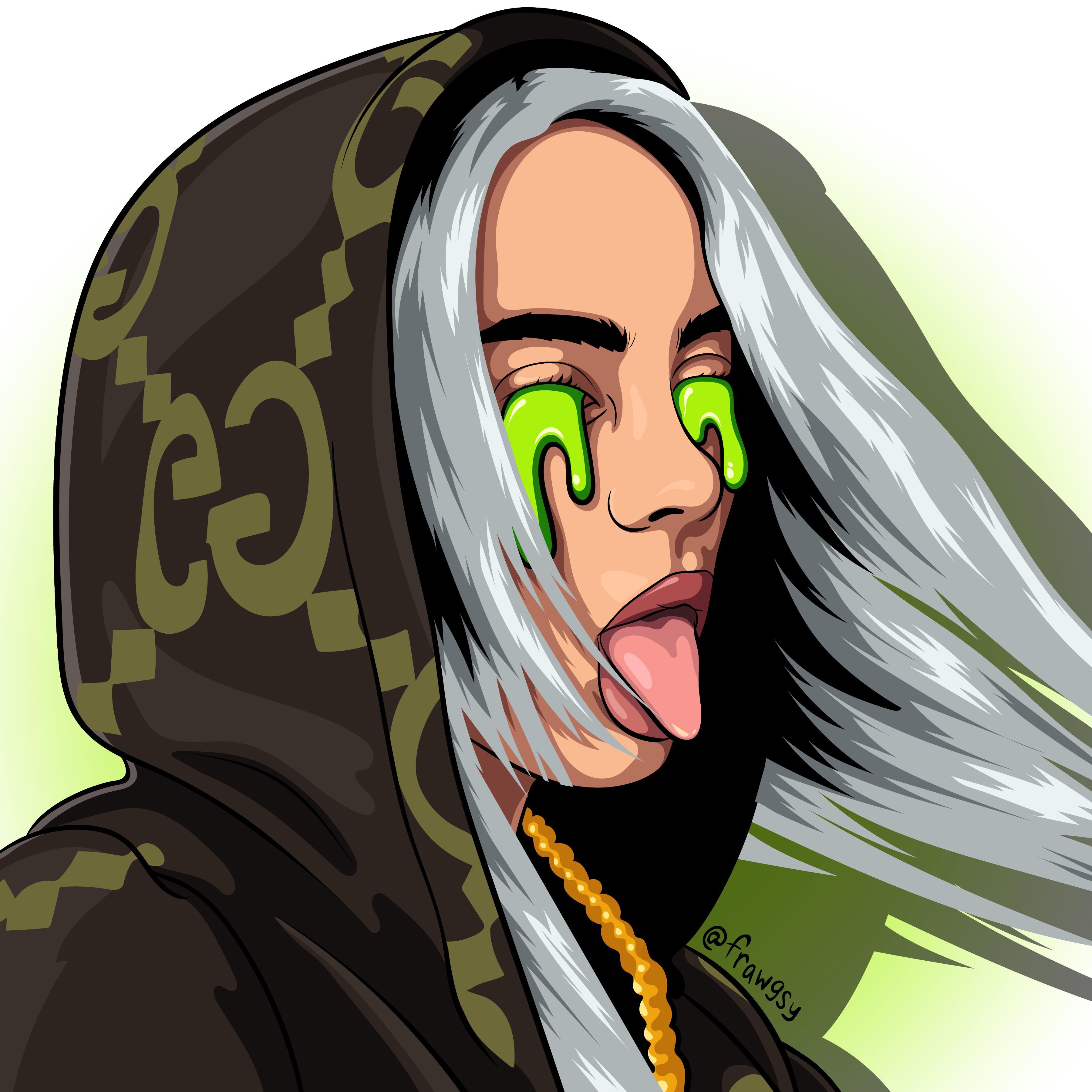 Billie Eilish [Adobe Illustrator] | Scrolller