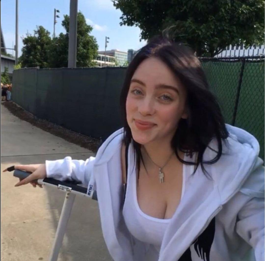 Billie Eilish. I swear she knows we want to see her naked. | Scrolller