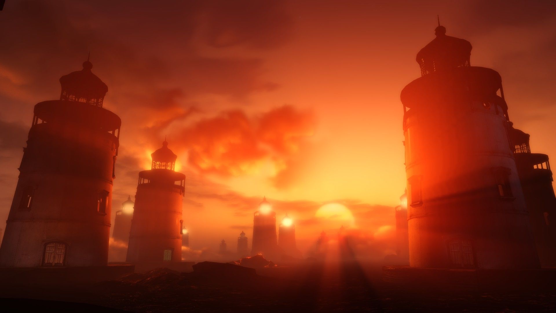 Bioshock Infinite: Sea of Lighthouses [1920x1080] [OC] | Scrolller