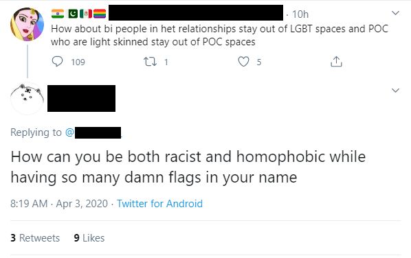Biphobia and racism | Scrolller