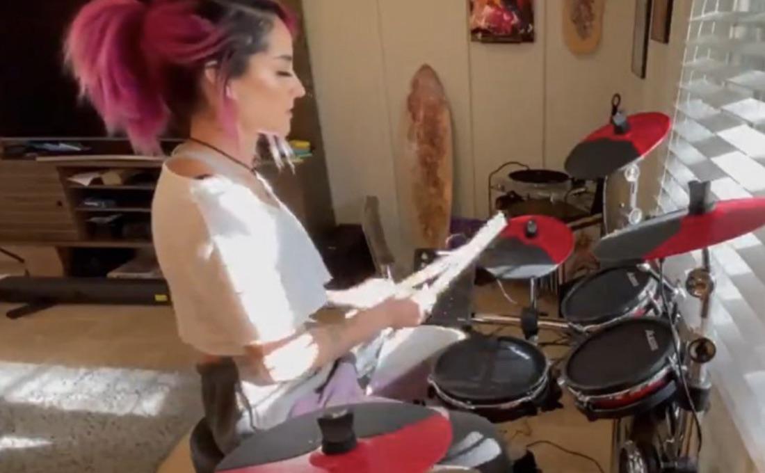 Birthday Girl learning the drums. | Scrolller