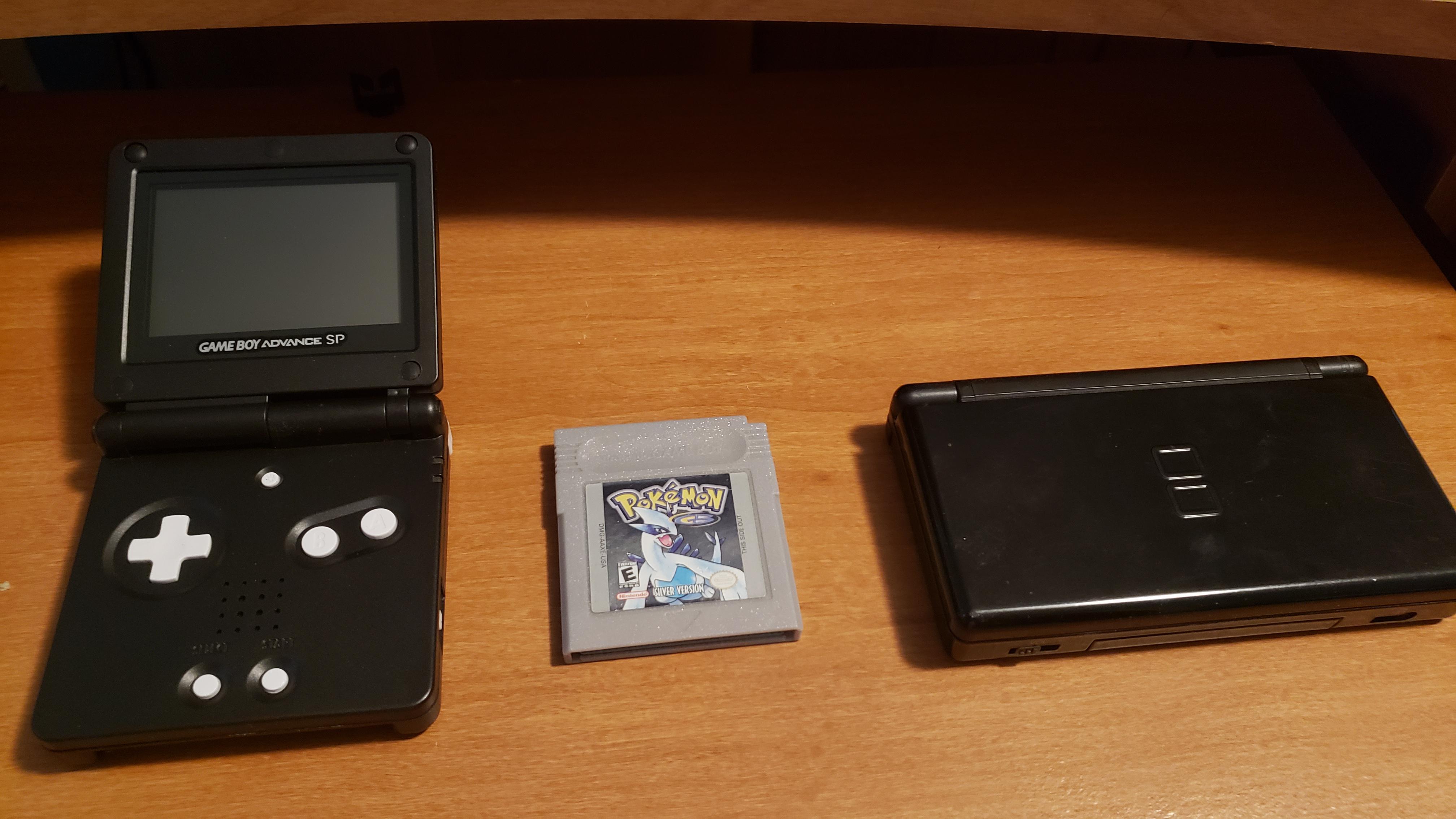 Black and white gba sp! excited to play through pokemon silver | Scrolller