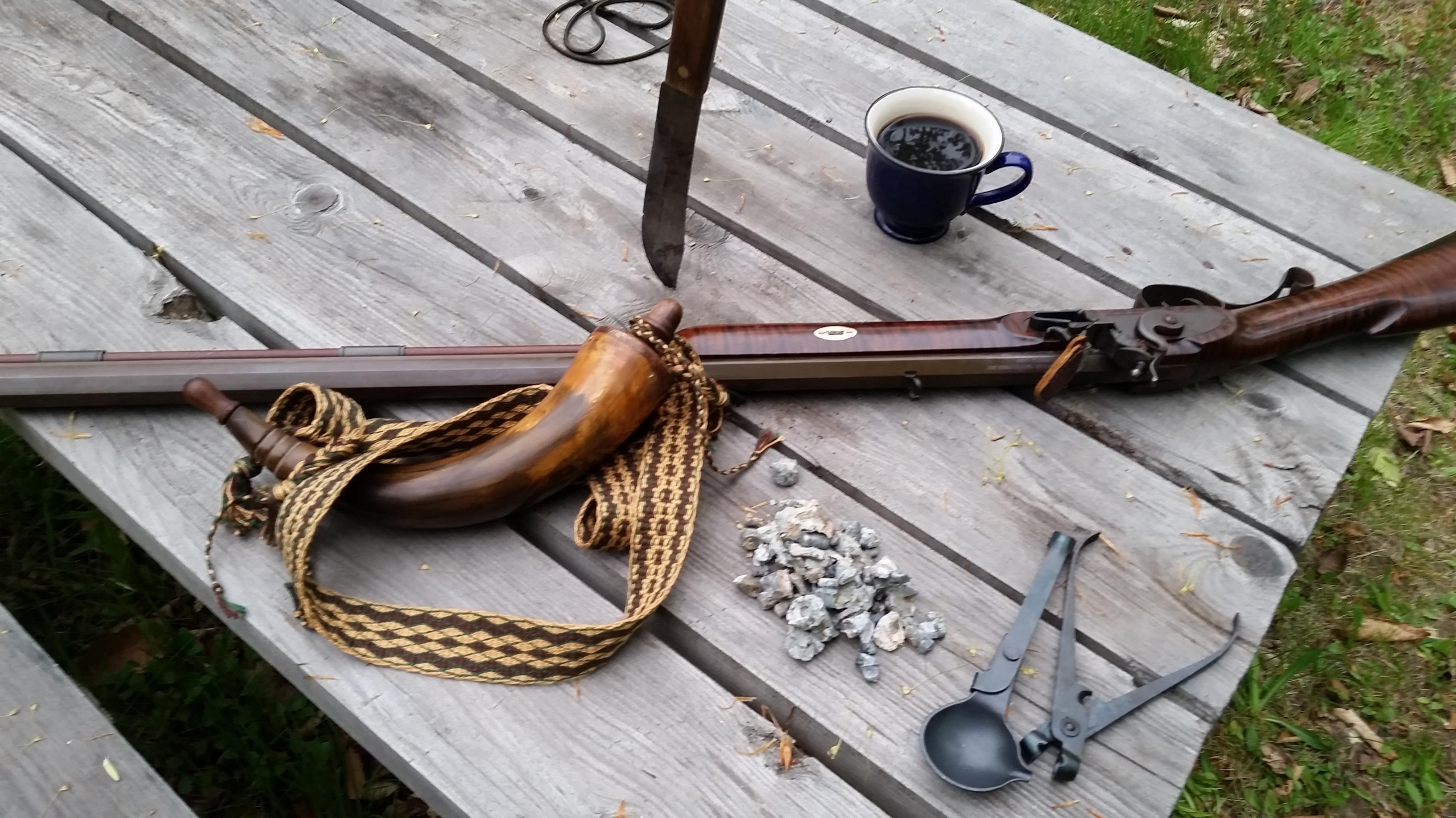 Black coffee and cast shot. Making .50 caliber ball for my Austin & Halleck. | Scrolller