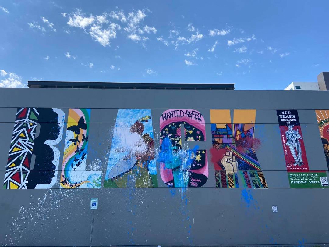Black Lives Matter mural downtown Spokane was vandalized | Scrolller
