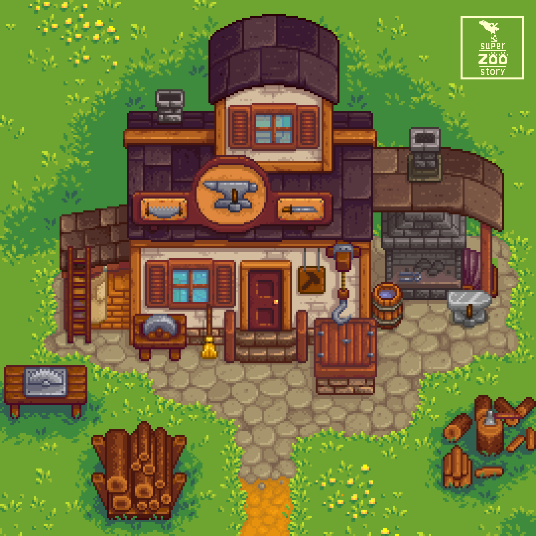Blacksmith's house for the game! | Scrolller