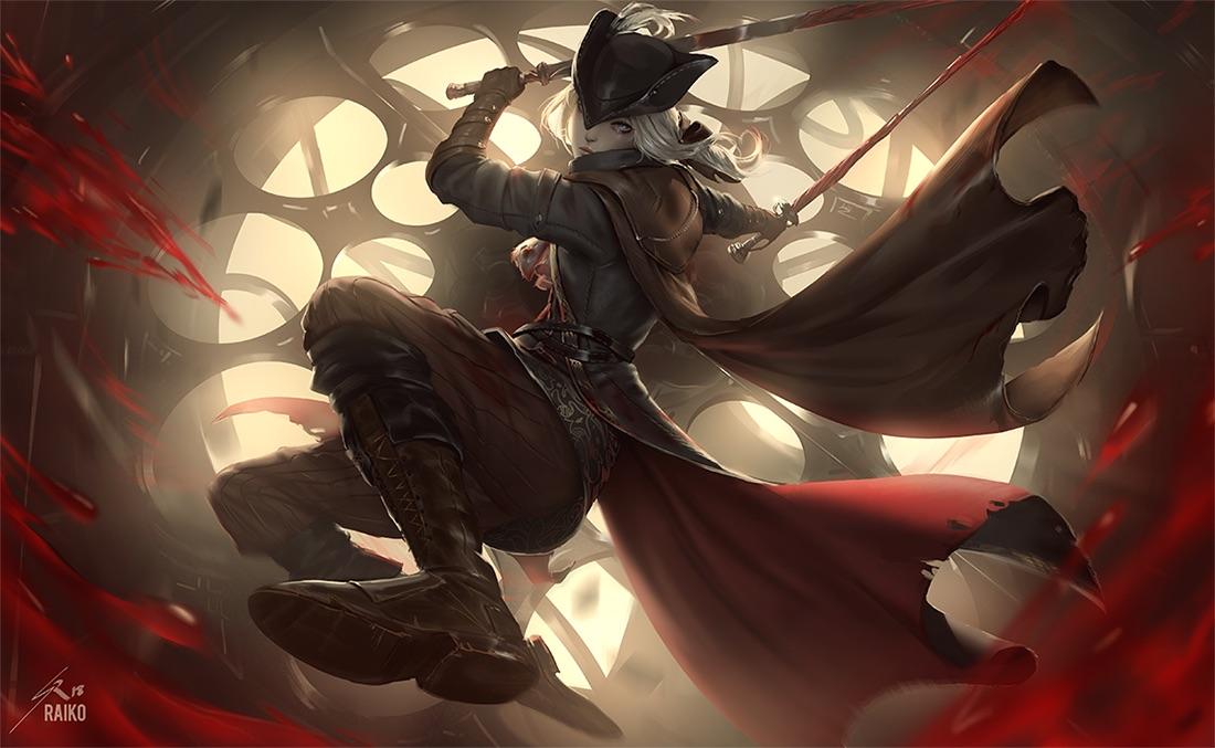 Bloodborne - Lady Maria art by raikoart (source below) | Scrolller