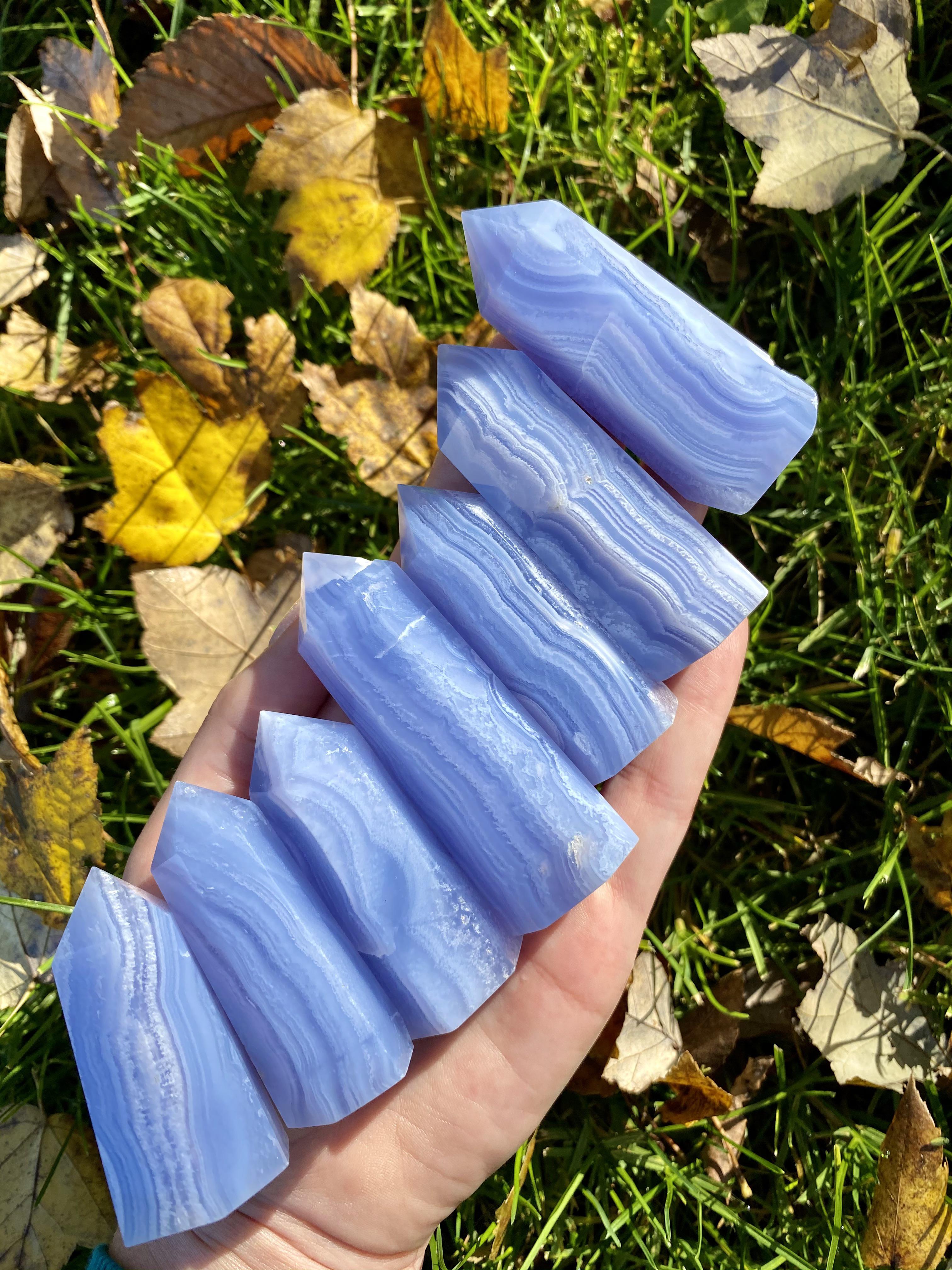 Blue lace agate from South Africa 🤍 | Scrolller