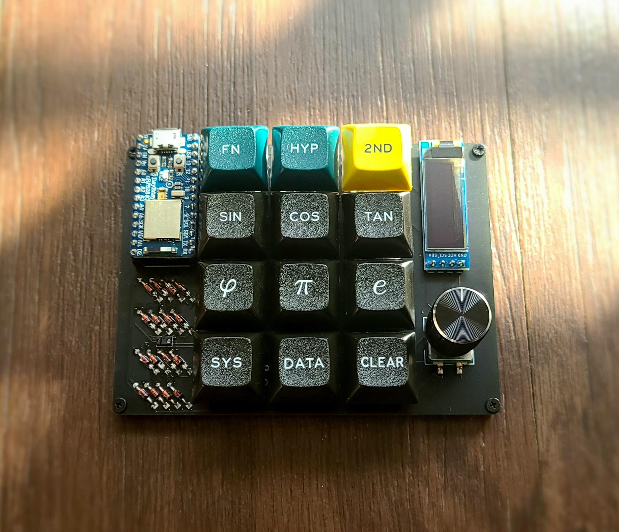 Bluetooth numpad / macropad with a new input method : gesture ...