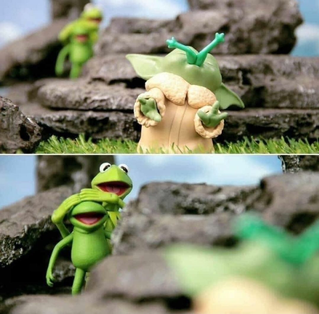 Blursed_baby yoda/kermit | Scrolller