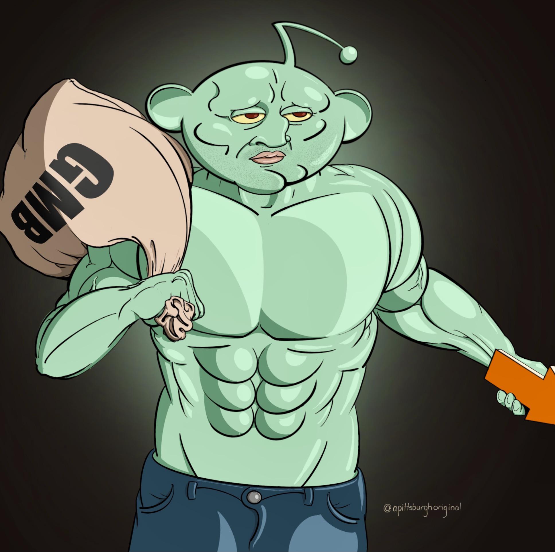 Blursed handsome squidward | Scrolller