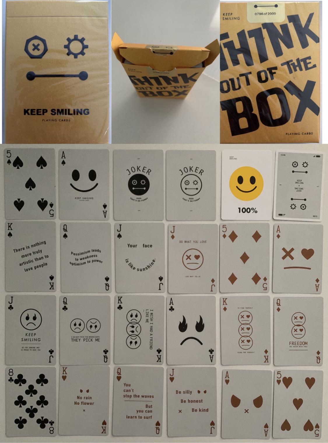 Bocopo - Keep Smiling Playing Card (Gold/Yellow) | Scrolller