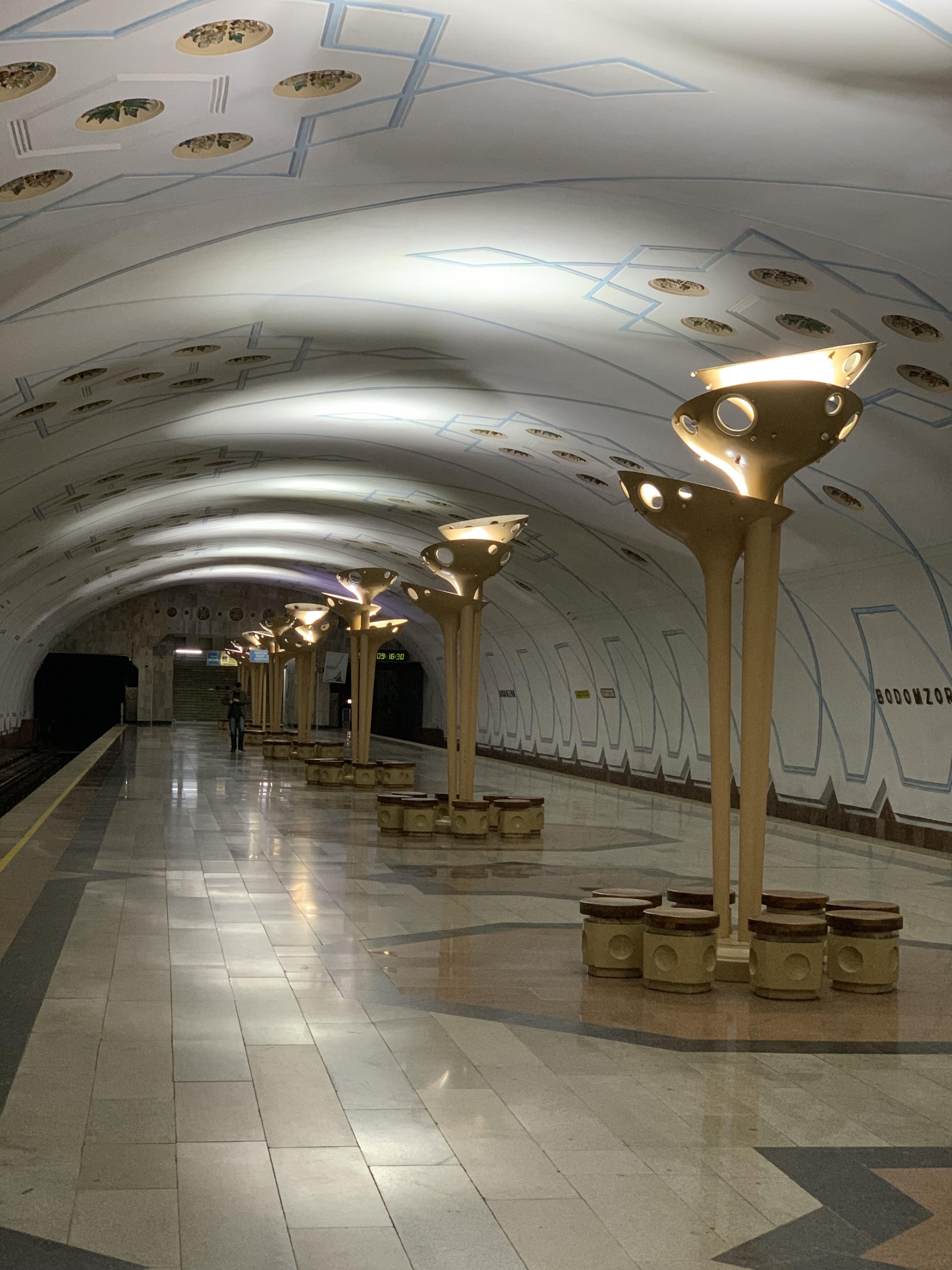 Bodomzor metro station in Tashkent | Scrolller