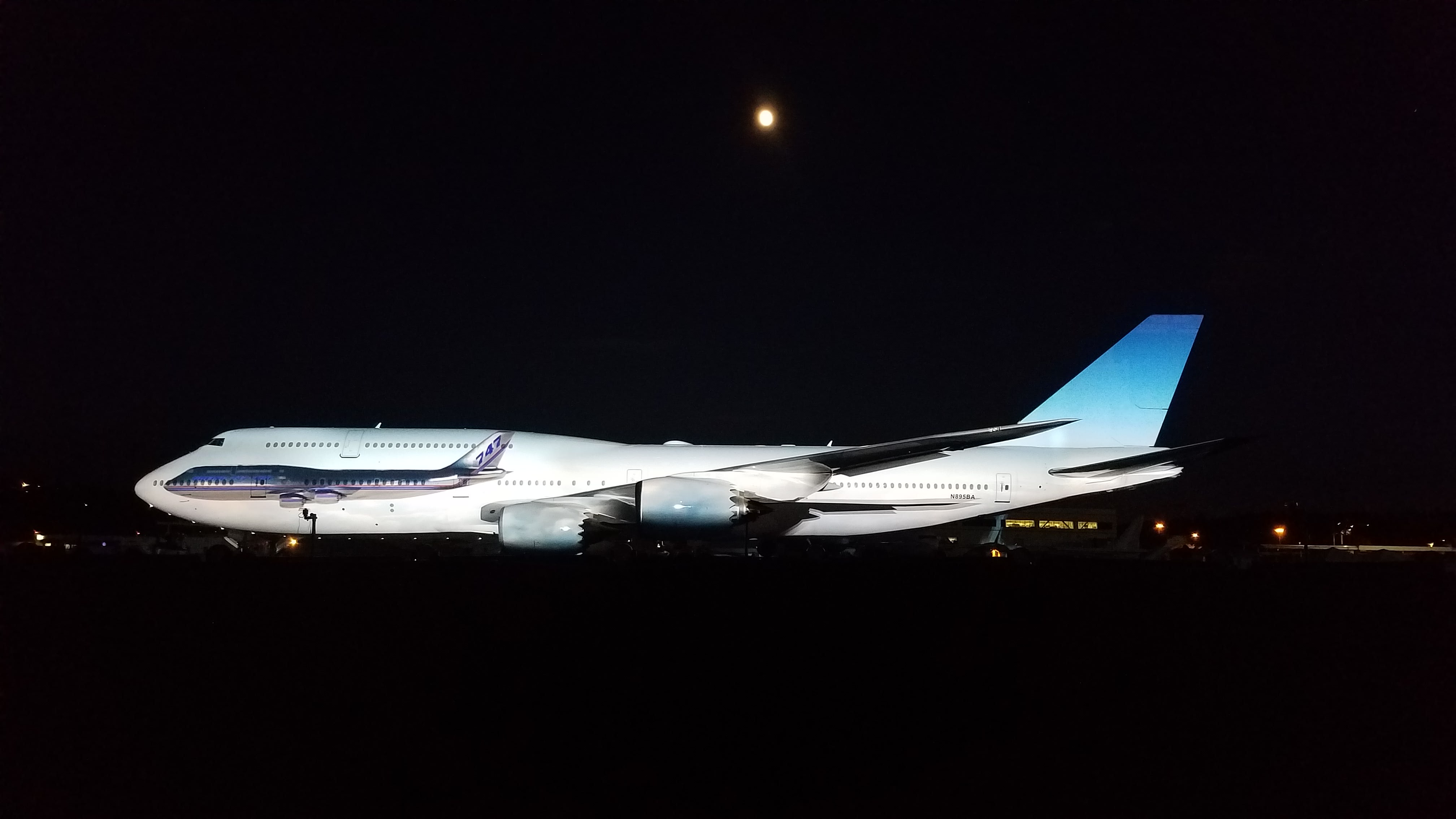Boeing projects Centennial Light Show on 747 | Scrolller