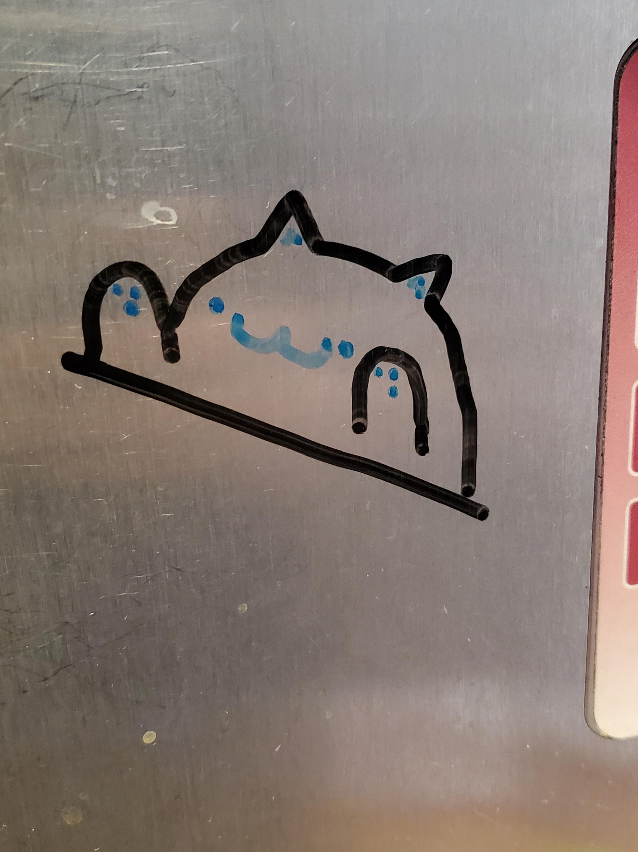 Bongo cat i drew at work | Scrolller