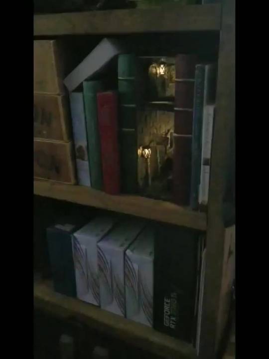 "Book-nook" whimsical shelf insert. | Scrolller