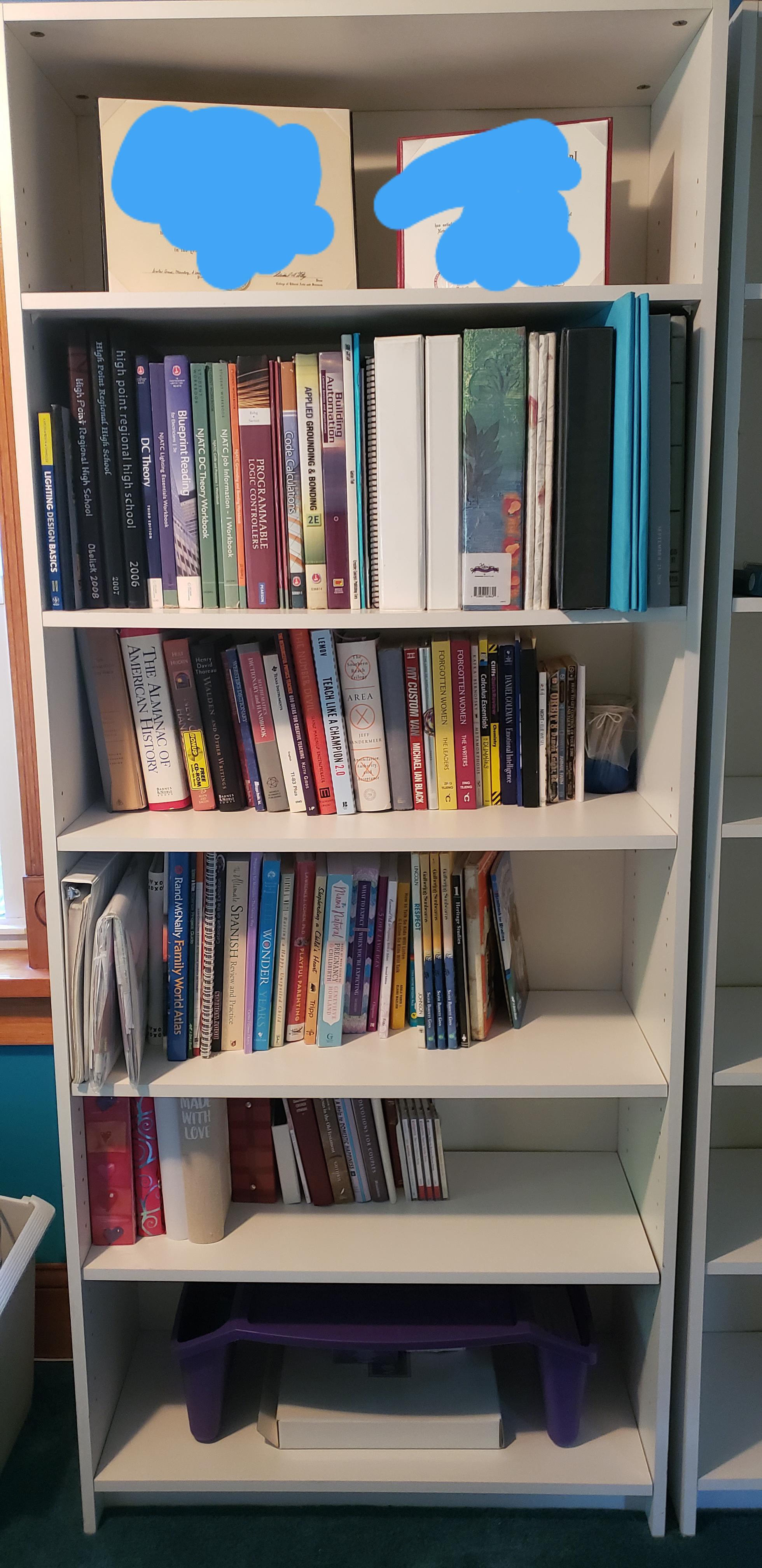 Bookshelf after sorting/donating! | Scrolller