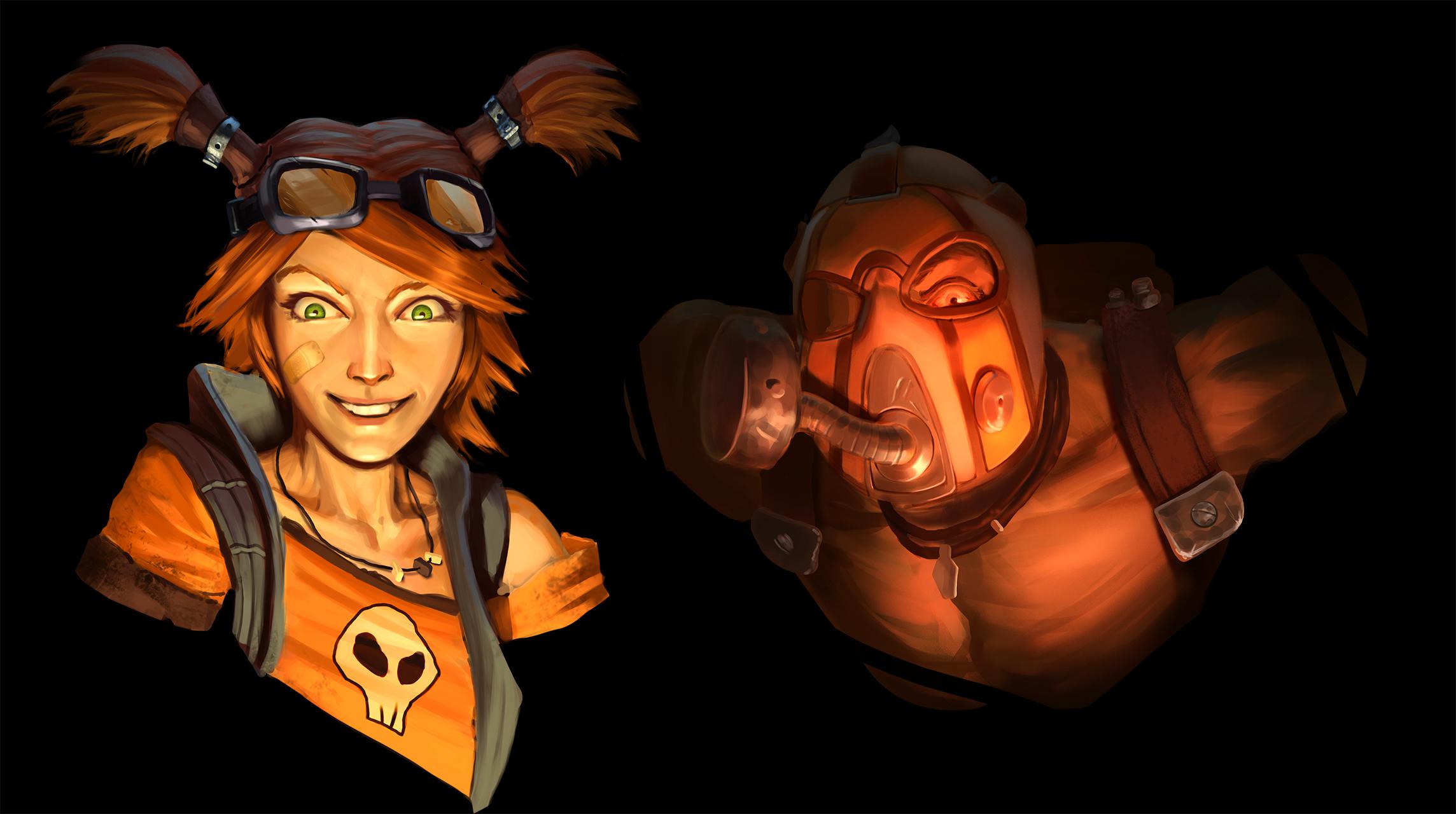 Borderlands 2 DLC playable characters portraits | Scrolller