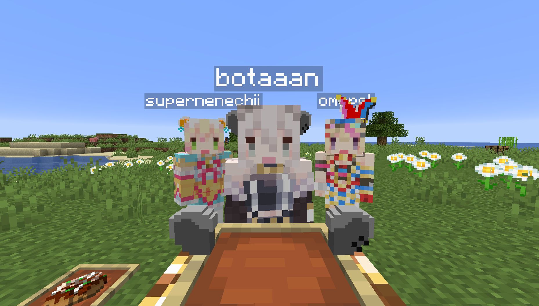 Botan lion ears this time in Minecraft. Will try to finish the rest of Holo5. | Scrolller